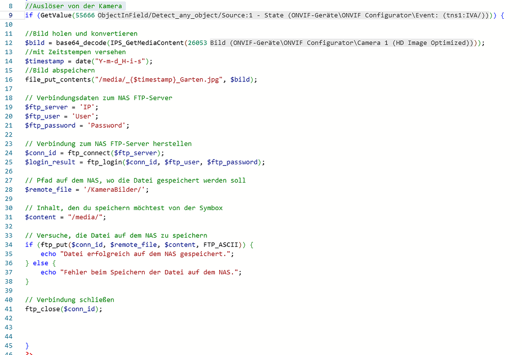 Fehler beim Übertragen von Bildern an NAS - Skripte, PHP, SQL (Fragen ...
