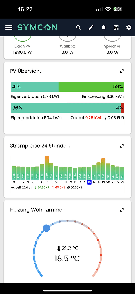 Tile Visu: IOS App Darstellungsfehler HTML Box bei scrollen ...
