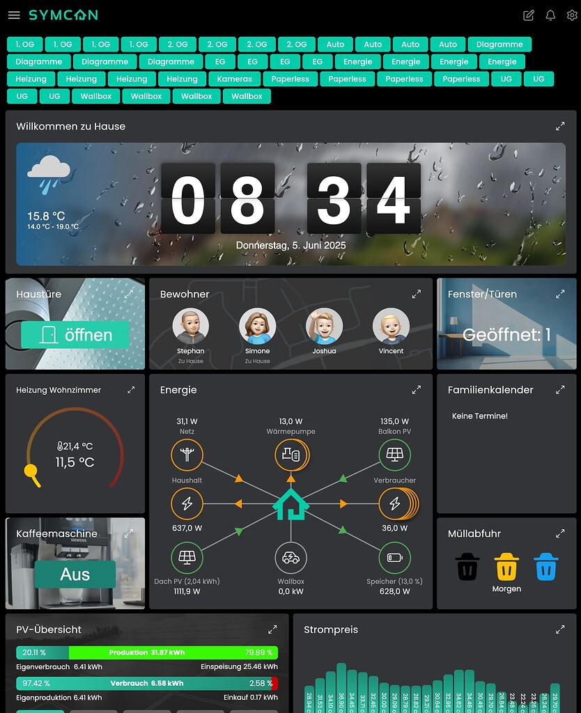 Kachelvisualisierung schläft ein - Visualisierung - IP-Symcon Community
