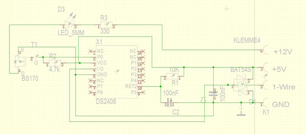 LED Anzeige-Tableau mit DS2408 - 1-Wire, M-BUS - Symcon Community