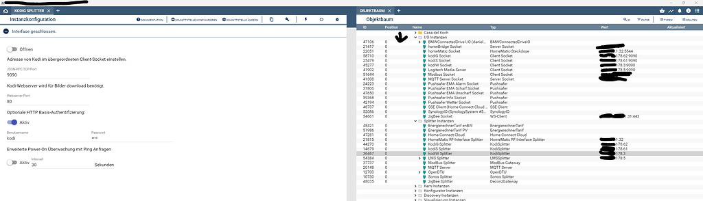 Direkt Ansicht abgeschaltete Module/iO Instanzen/Splitter - IP-Symcon ...