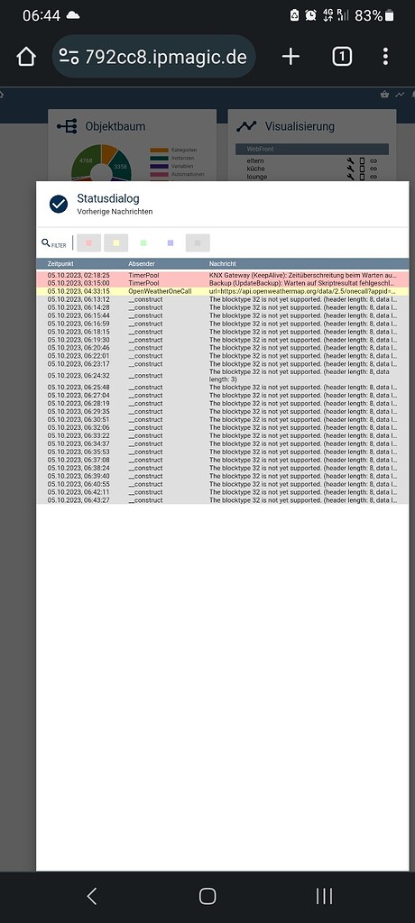 Woher kommt die Fehlermeldung? (Roborock Modul) - IP-Symcon - IP-Symcon ...