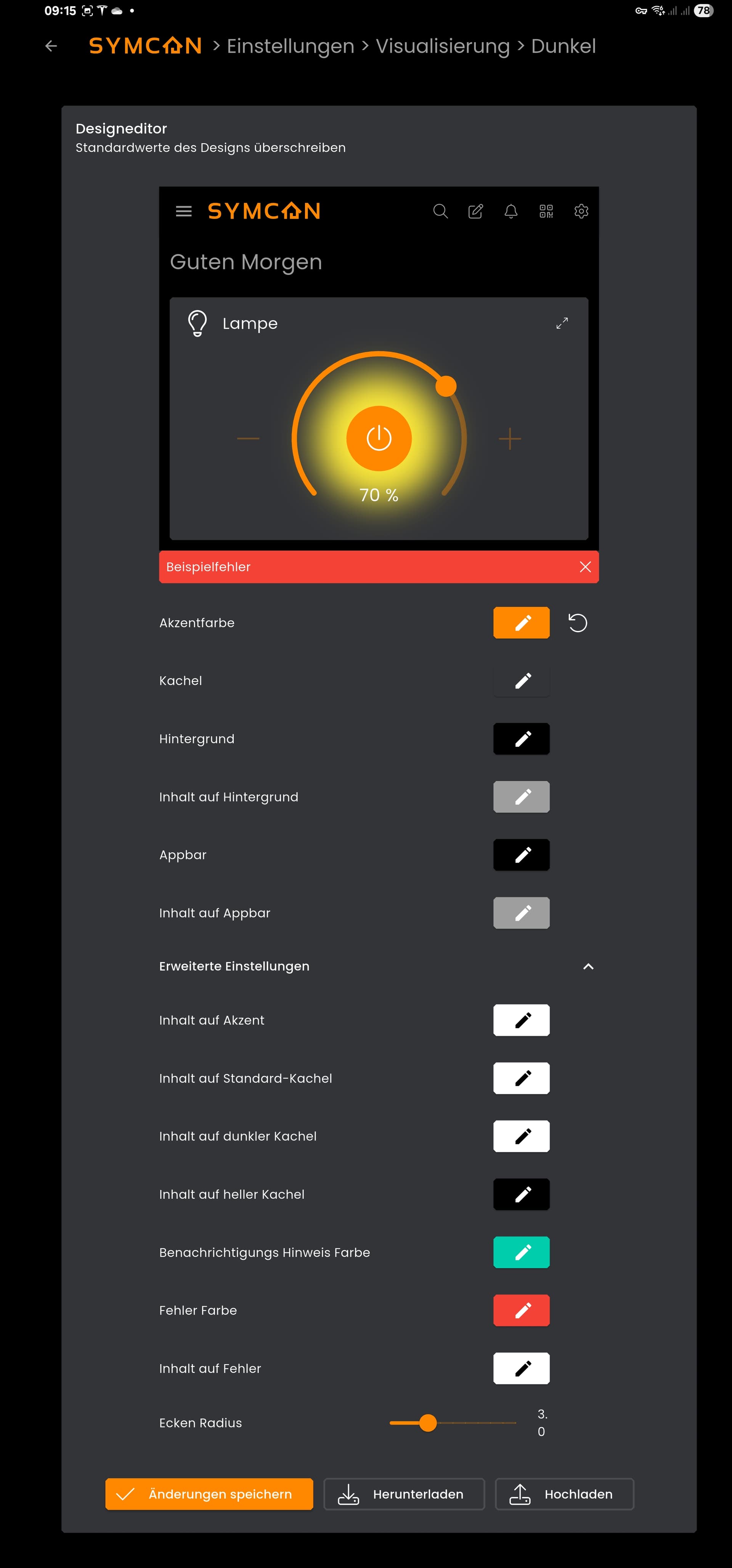 Einstellungsseite Android App 8.1 - Mobile (iOS/Android) - Symcon Community
